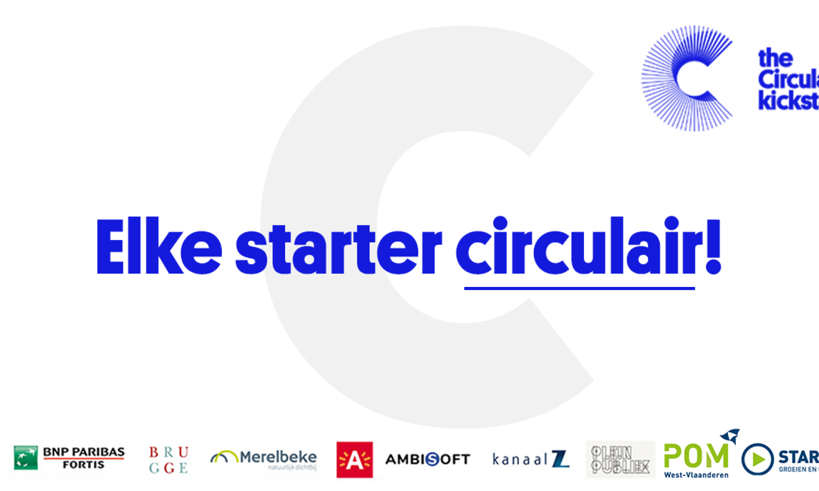 Digitale infosessie Circular Kickstart op 21 december - Blijf op de hoogte van het circulair nieuws